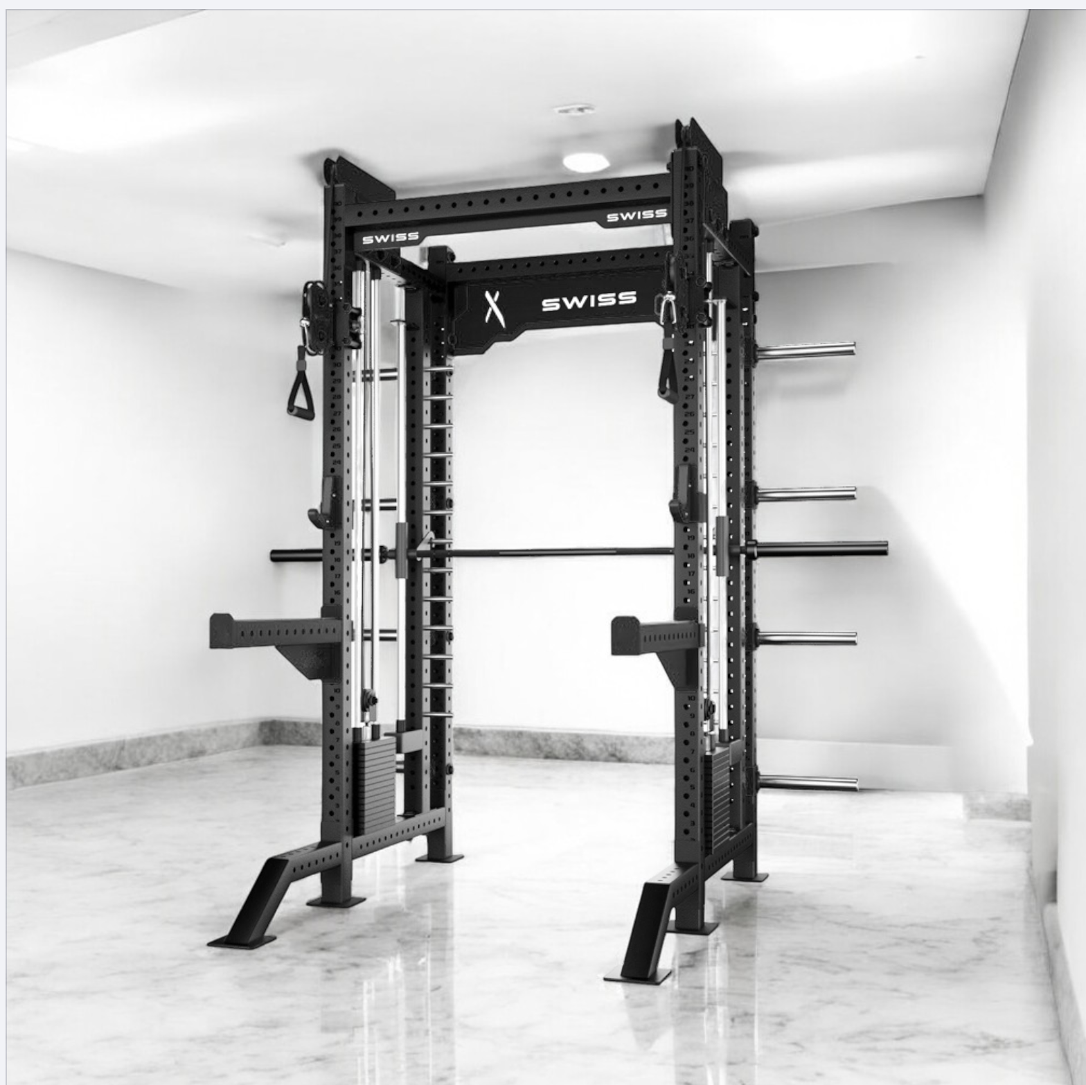 Black Series Fusion Rack - SWISS Barbell